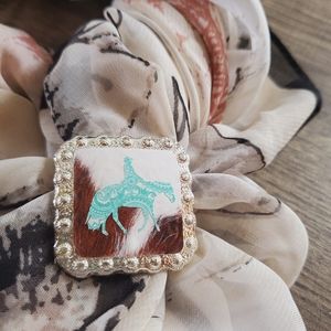 Hand Crafted | Accessories | Unique Scarf Slidescarf Slide Bling Concho ...